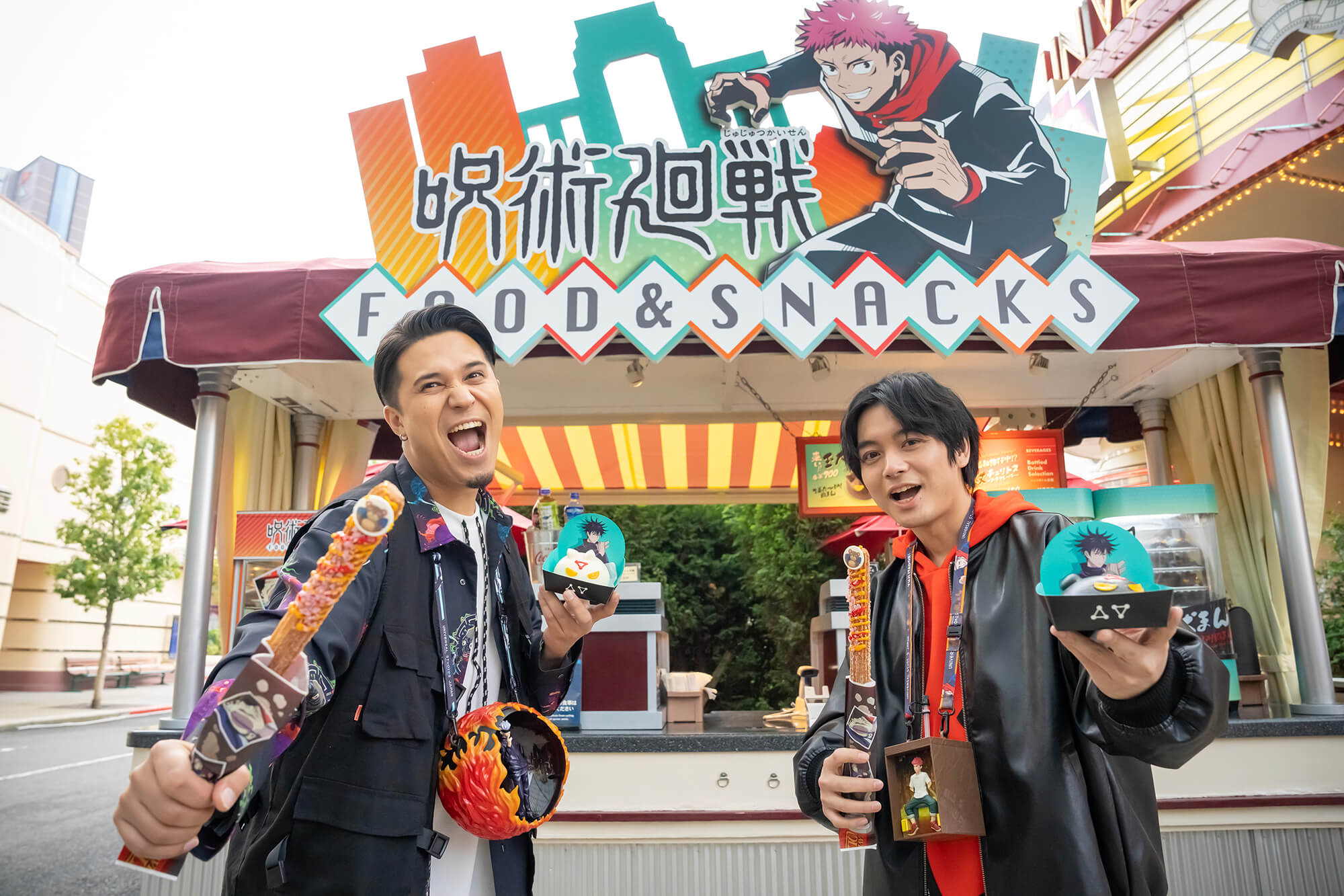 【写真】USJ「呪術廻戦」声優・榎木淳弥＆木村昴が4Dアトラクションを体験｜あとなびマガジン